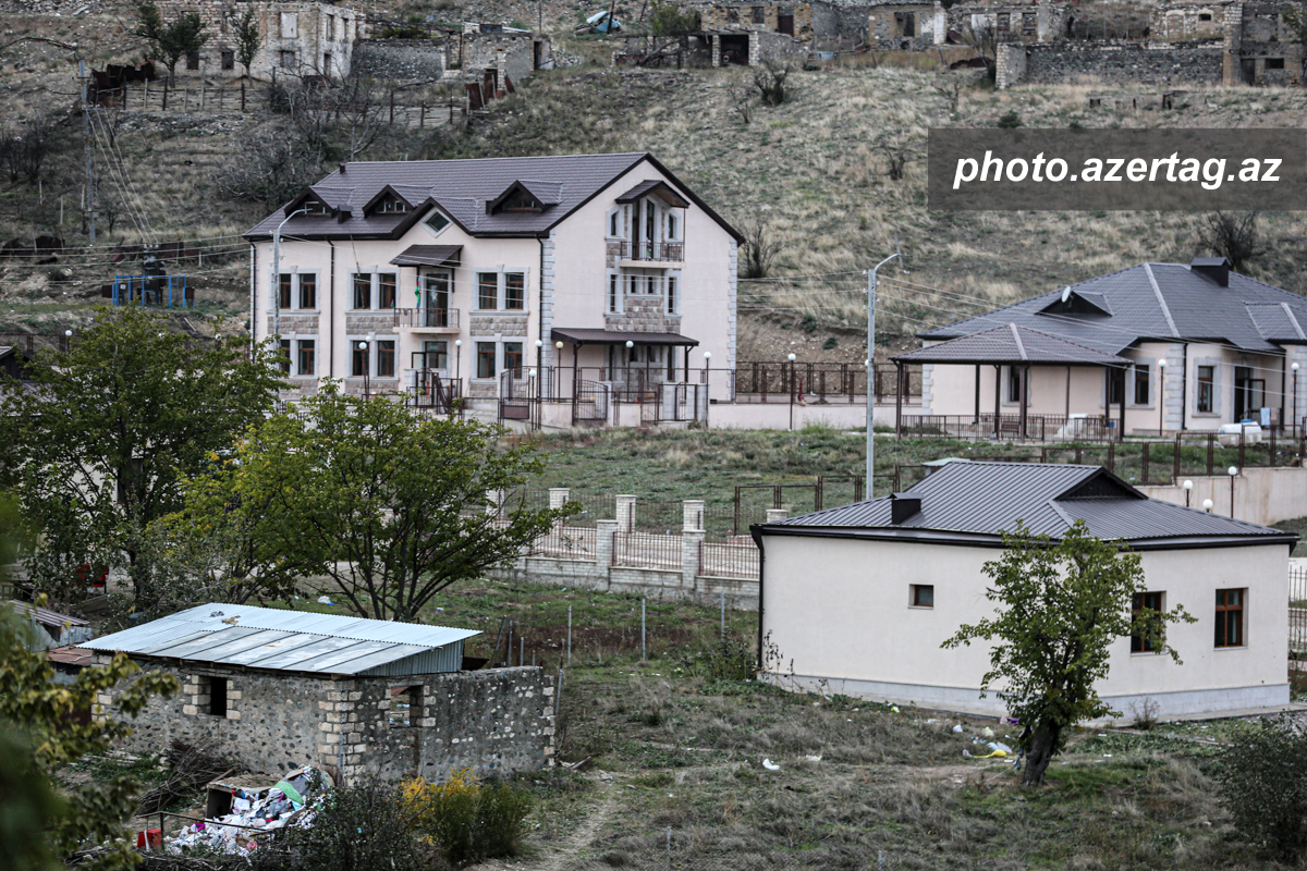 Azərbaycan Ordusunun işğaldan azad etdiyi Talış kəndindən - AZƏRTAC-ın ...